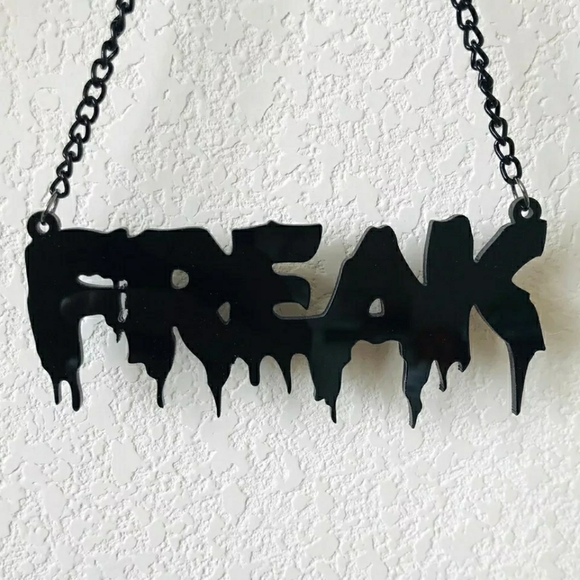 Jewelry | Freak Statement Chain Pendant Necklace Goth | Poshmark